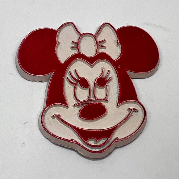 Disney | Other | Vintage Disney Rubber Fridge Magnet Minnie Mouse Red ...